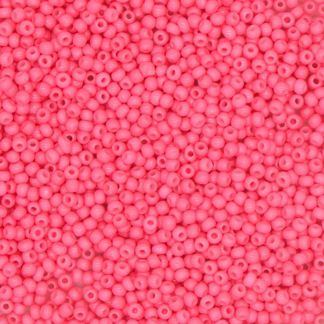 11/0 Coral Pink Seed Bead Pink Seed Bead Opaque Seed Bead - Etsy Australia