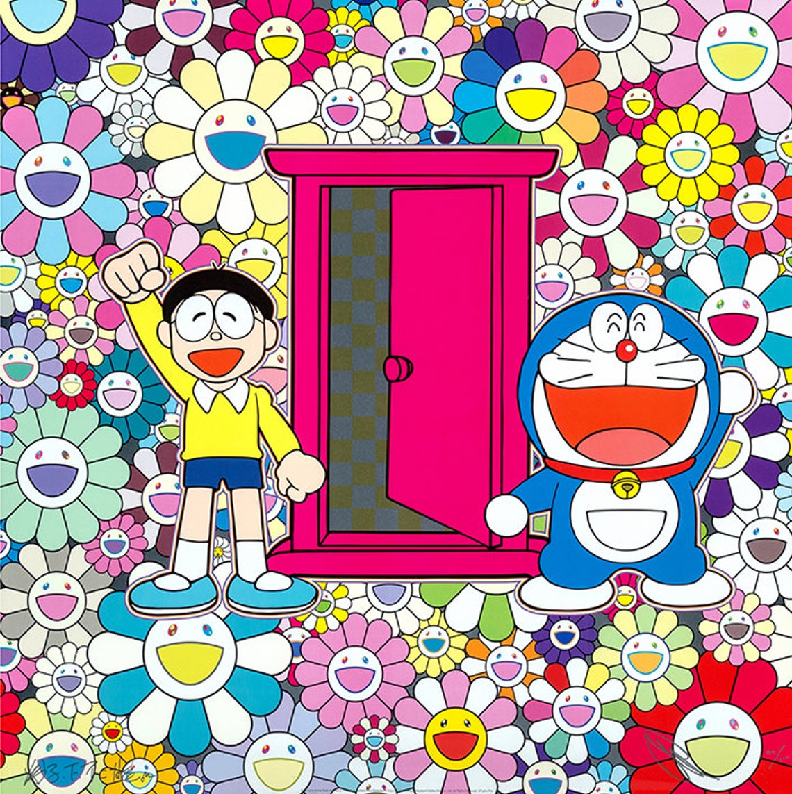 Doraemon Wall Art Home DocorNo Frame | Etsy