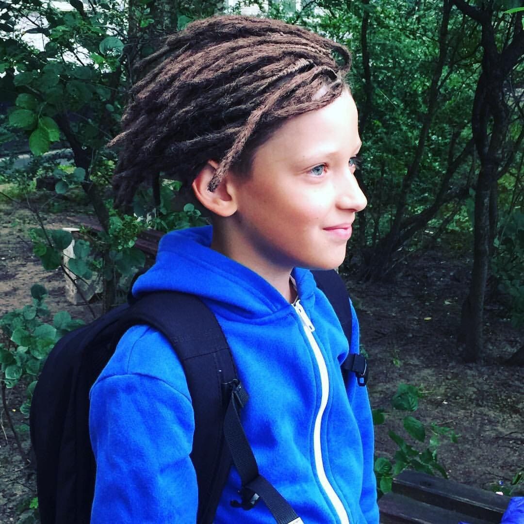 DE Dreadlocks Are Short for Children and Men. Color Brown, Crochet Soft ...