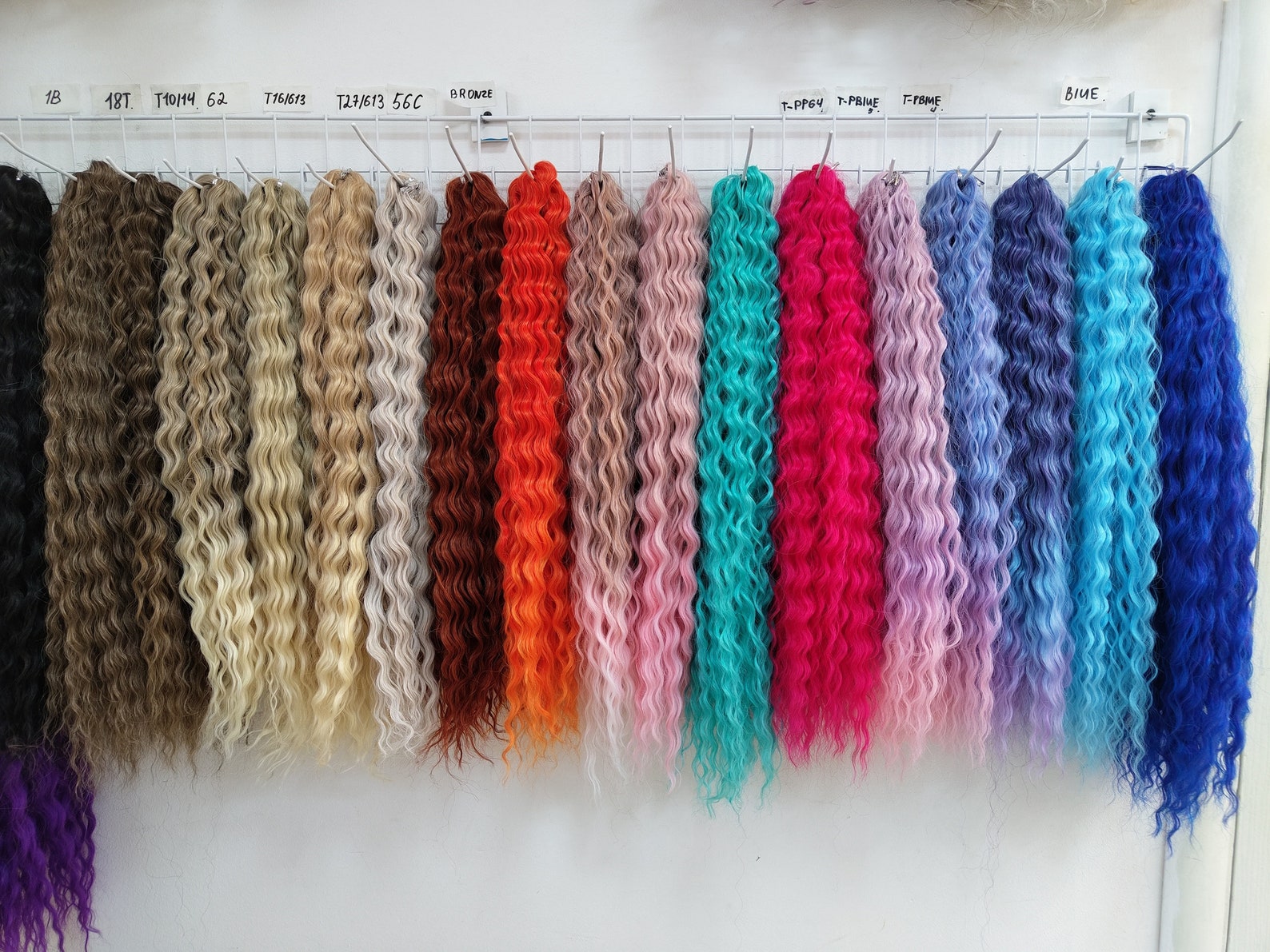 DE Wave Curly Dreads Crochet double Ended Dreadlocks Ombre Brown Bronze ...