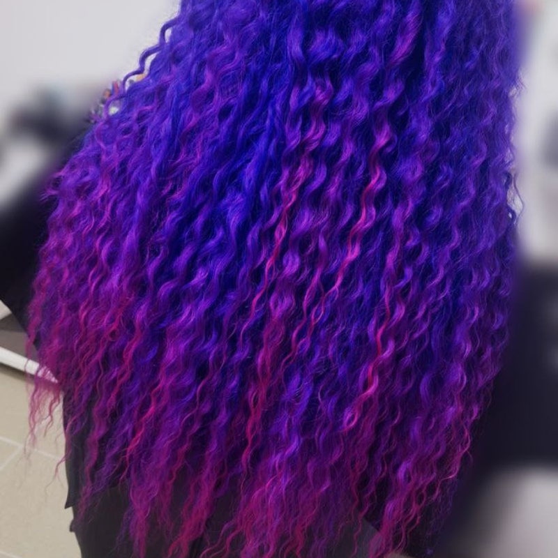 Purple Hair Extensions - Etsy