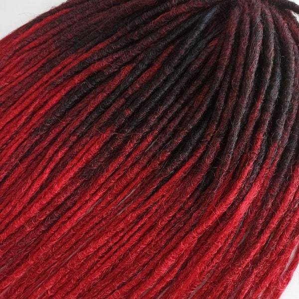 Red Dreadlocks - Etsy