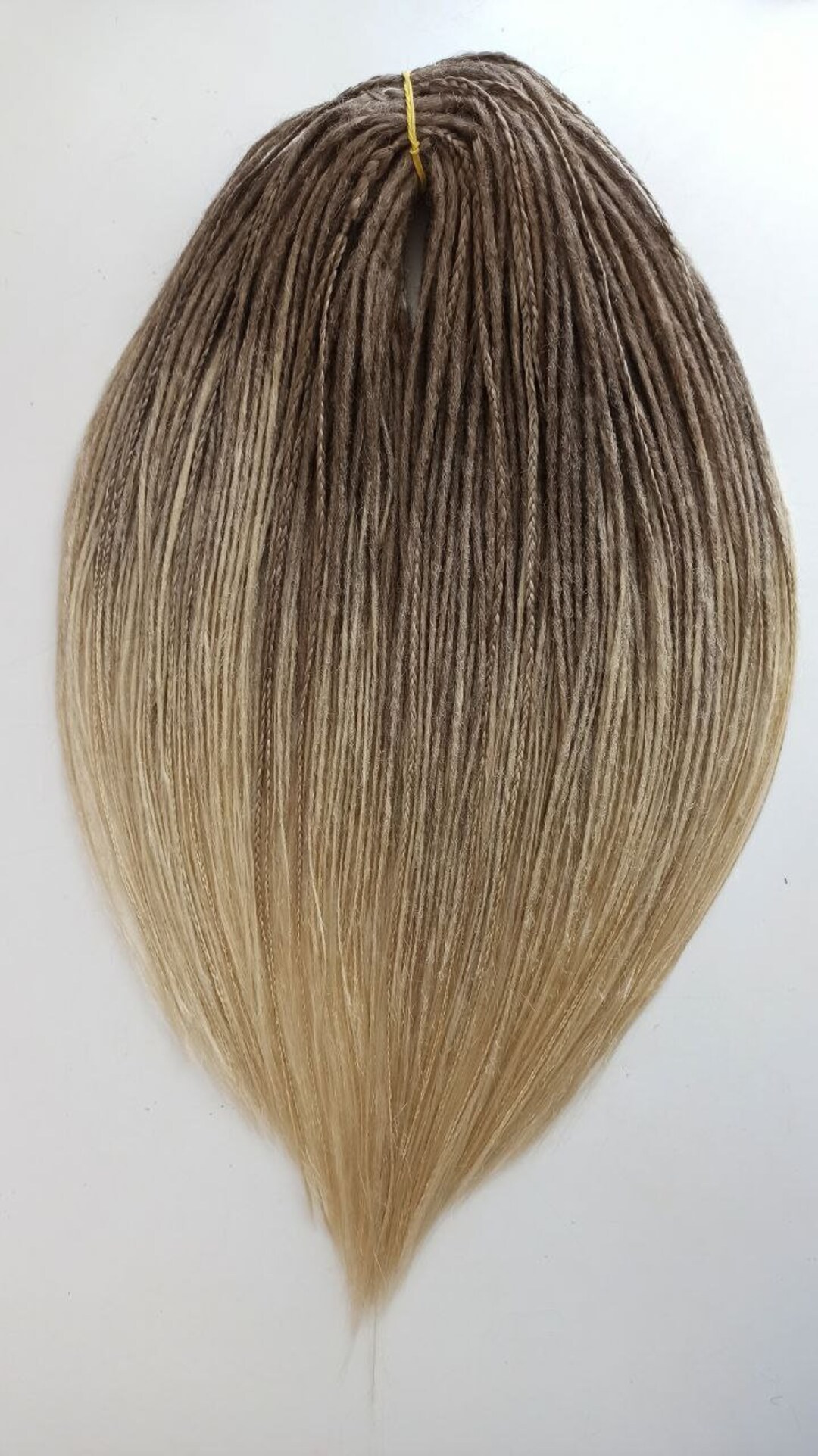 Microdreads: Ombre Brown Blonde Crochet DE Synthetic Dreads - 22 Inch ...