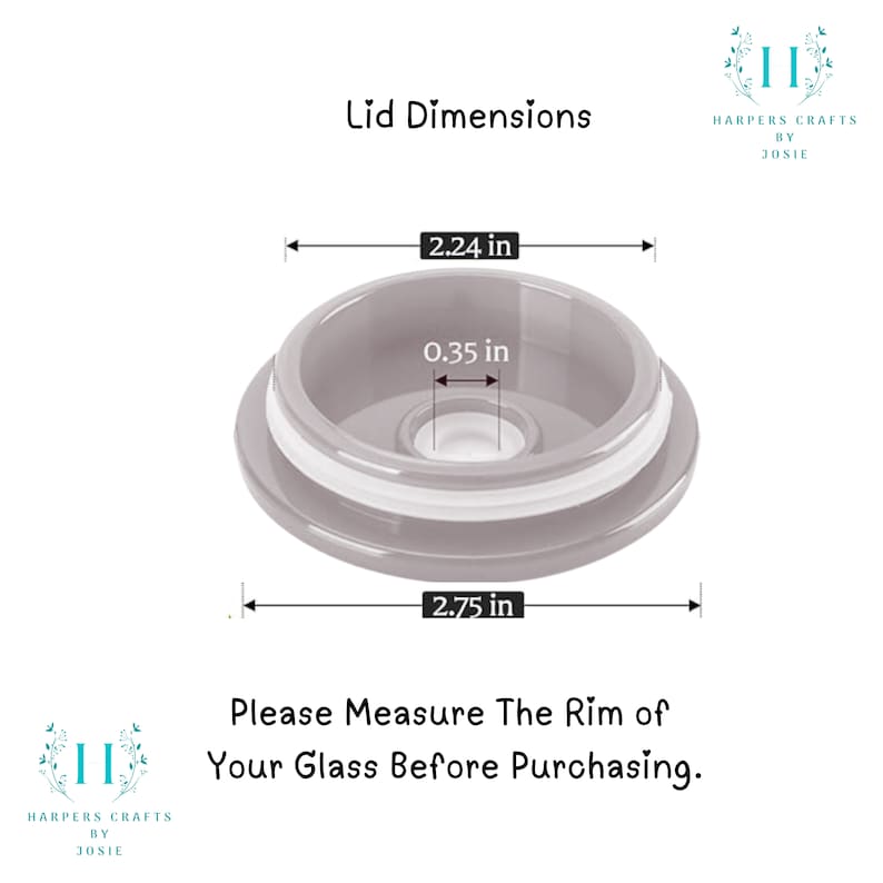 Acrylic Lid for 16oz Glass Can - Libbey 209 Replacement Lid - Etsy