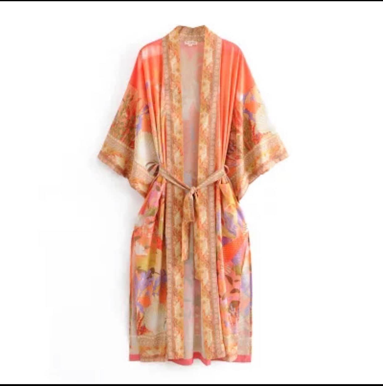 Bohemian Duster, House Robe, Beach Cover-up, Boho Clothing, Maternity ...