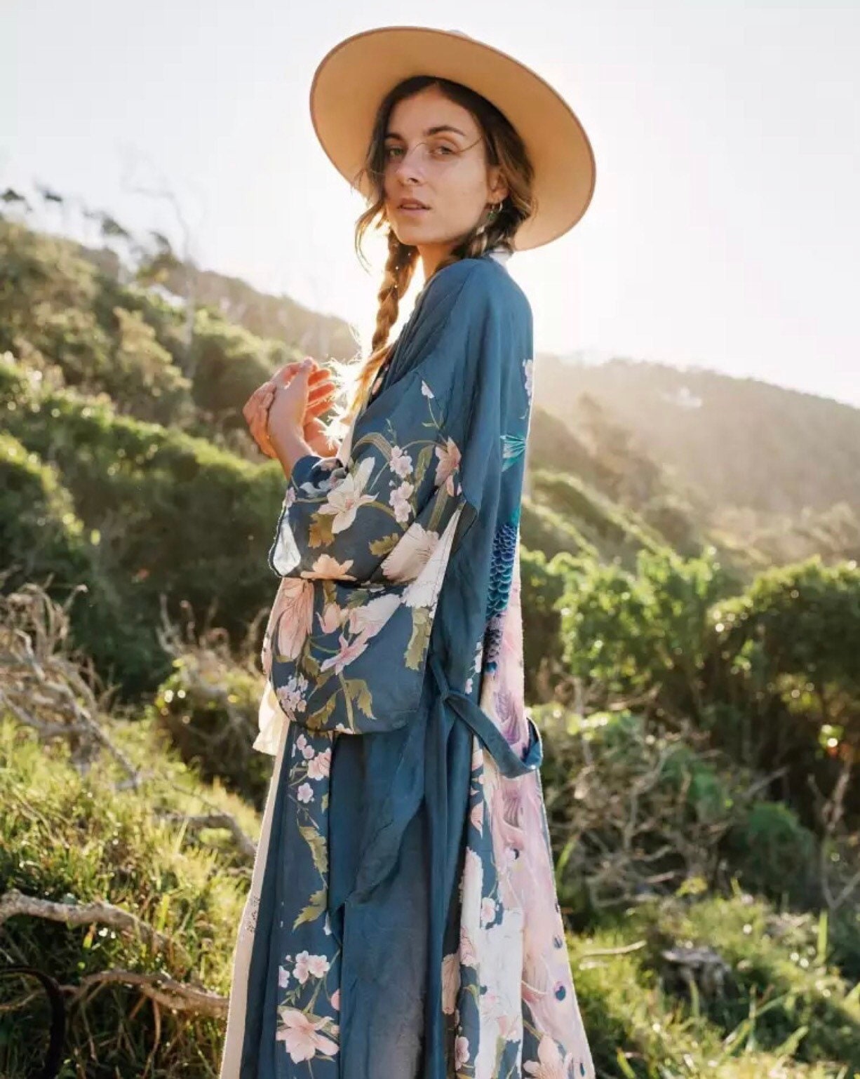 Bohemian Robe Bohemian Duster Kimono Postpartum Robe - Etsy