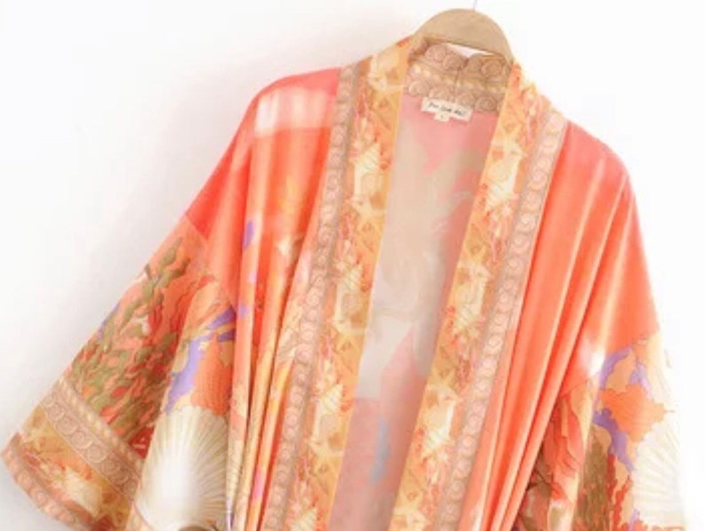 Bohemian Duster, House Robe, Beach Cover-up, Boho Clothing, Maternity ...