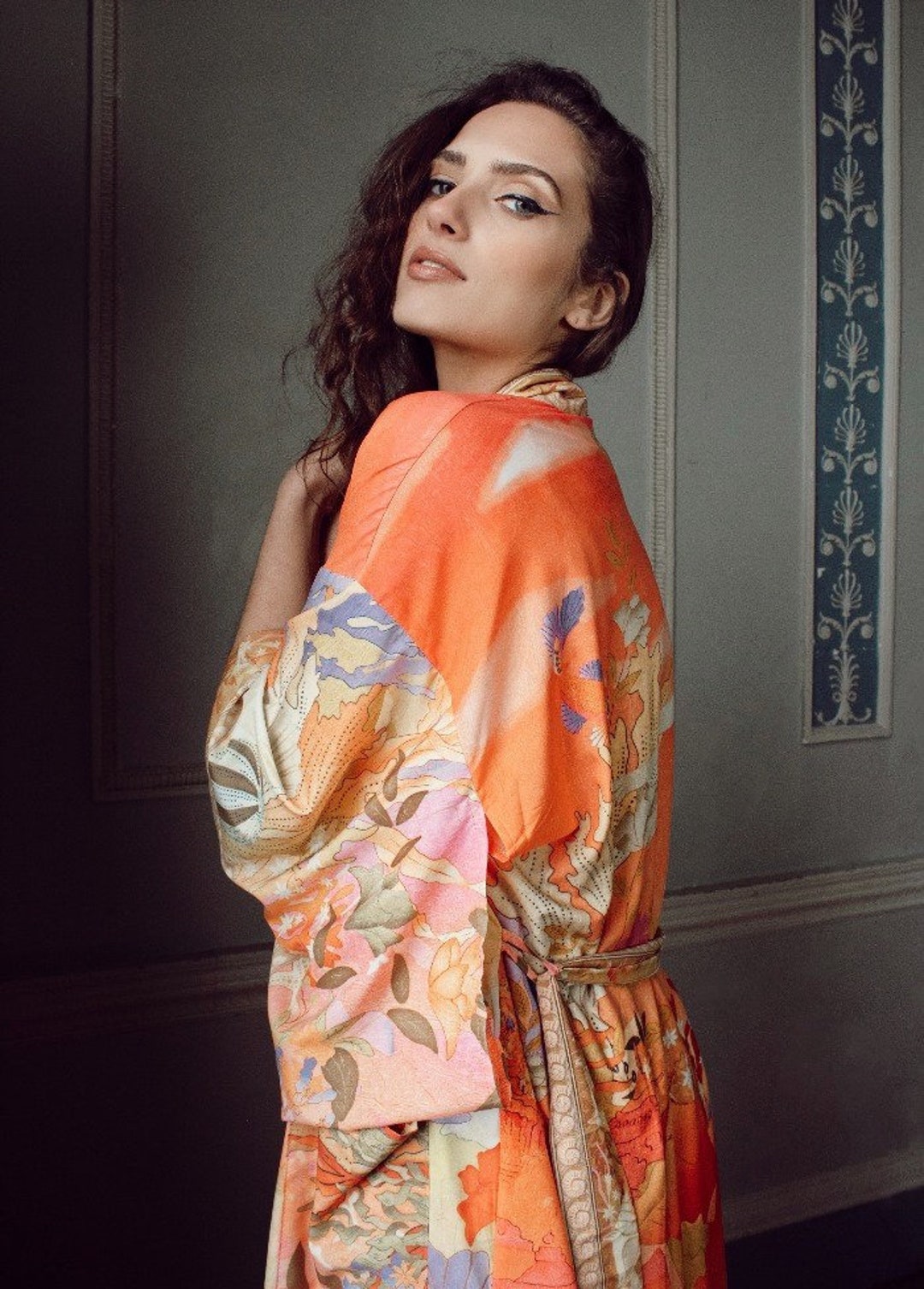 Bohemian Duster, House Robe, Beach Cover-up, Boho Clothing, Maternity ...