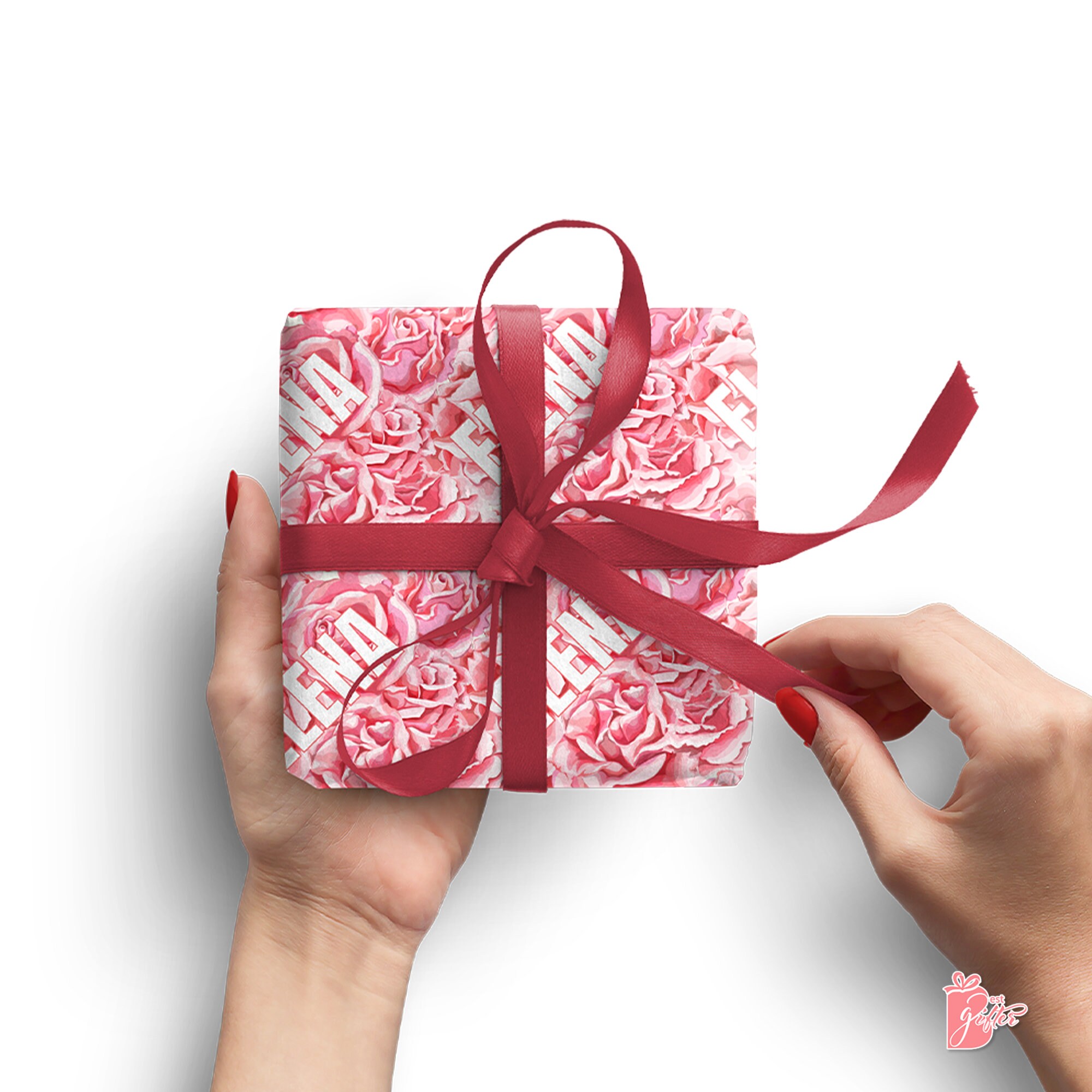 Red Roses Wrapping Paper Roll Floral Wrapping Sheets Custom - Etsy