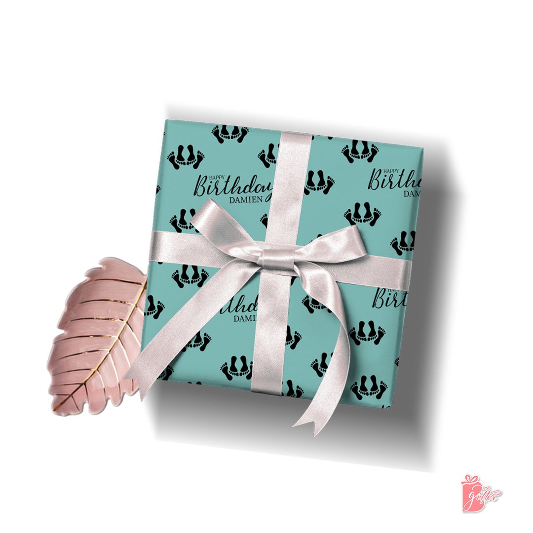 Funky Birthday Custom Message Gift Wrapping Paper, Funny Birthday Gift ...