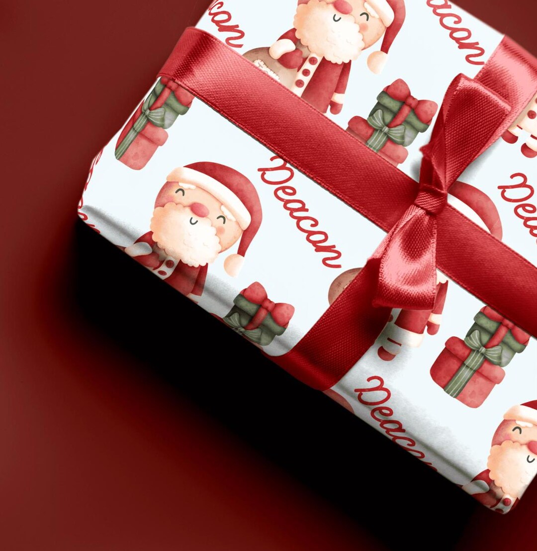 Personalized Christmas Wrapping Paper | Custom Holiday Gift Wrap ...