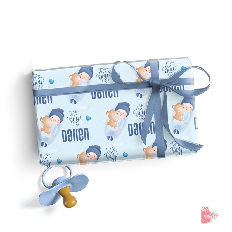 It's a Boy Custom Gift Wrap Baby Shower Wrapping Paper - Etsy
