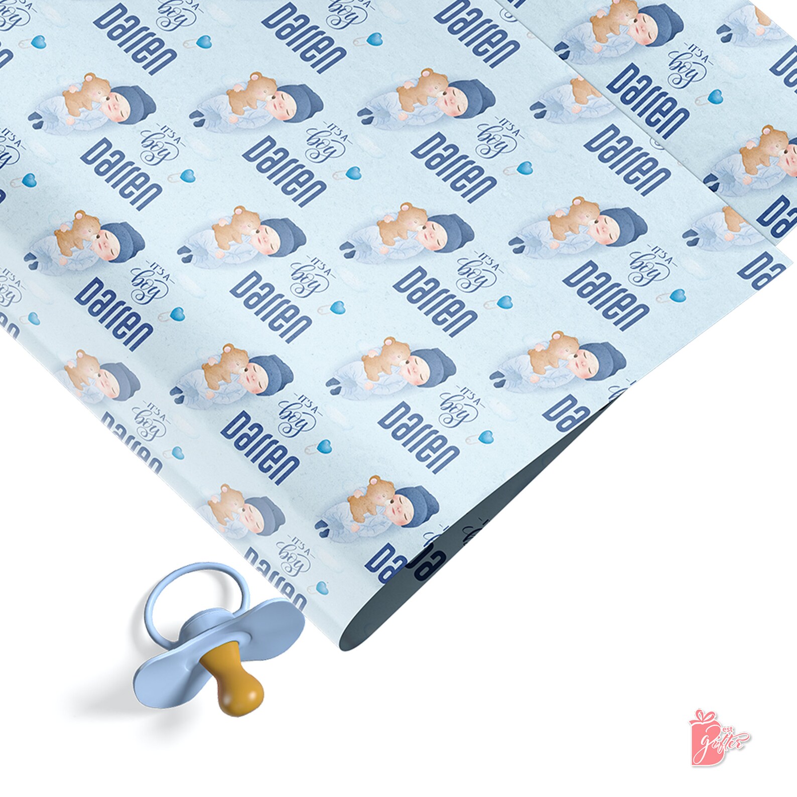 It's a Boy Custom Gift Wrap Baby Shower Wrapping Paper - Etsy