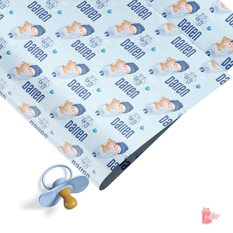 It's a Boy Custom Gift Wrap Baby Shower Wrapping Paper - Etsy