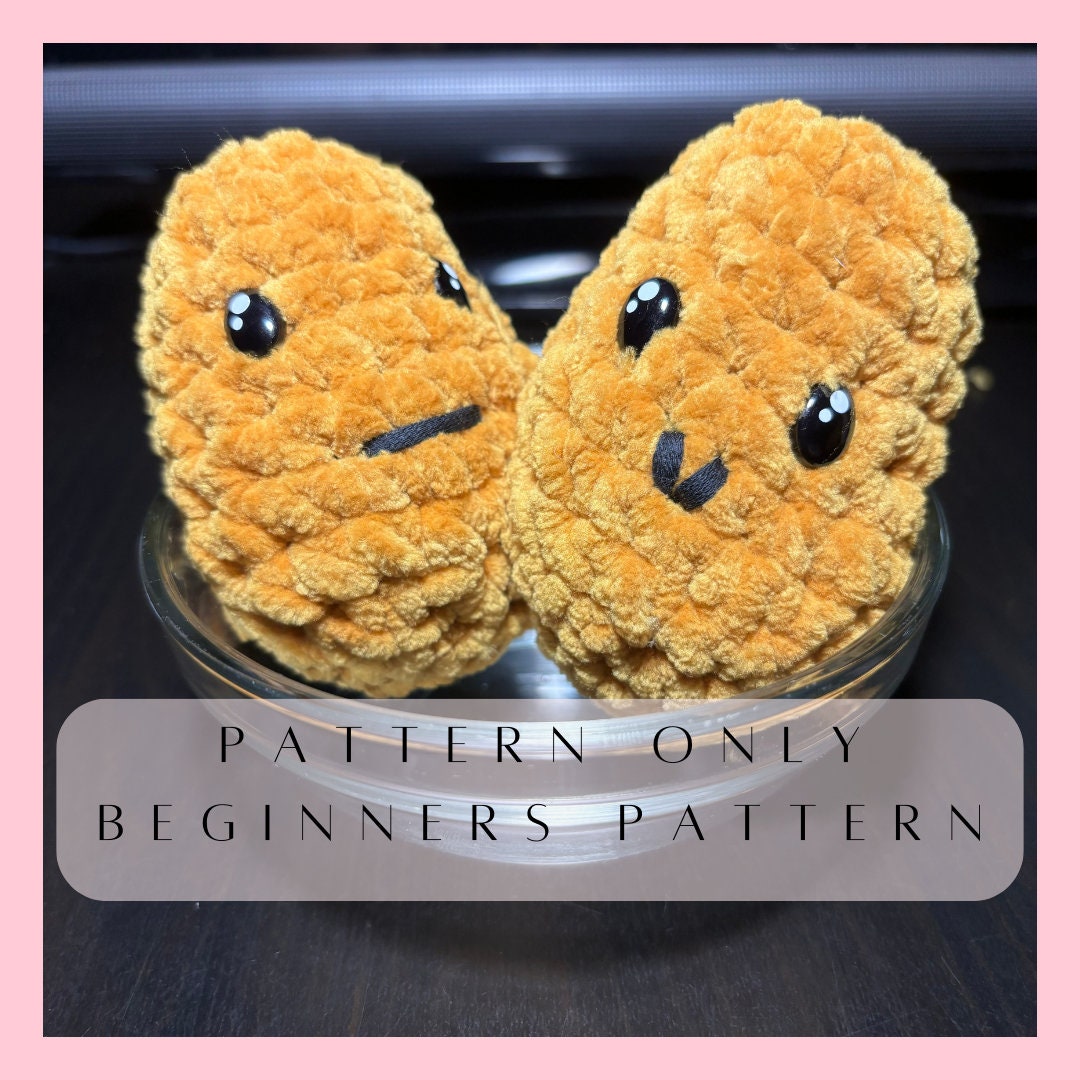 Mini Chicken Nugget Crochet Pattern: Beginner Friendly (PDF Pattern) - Etsy