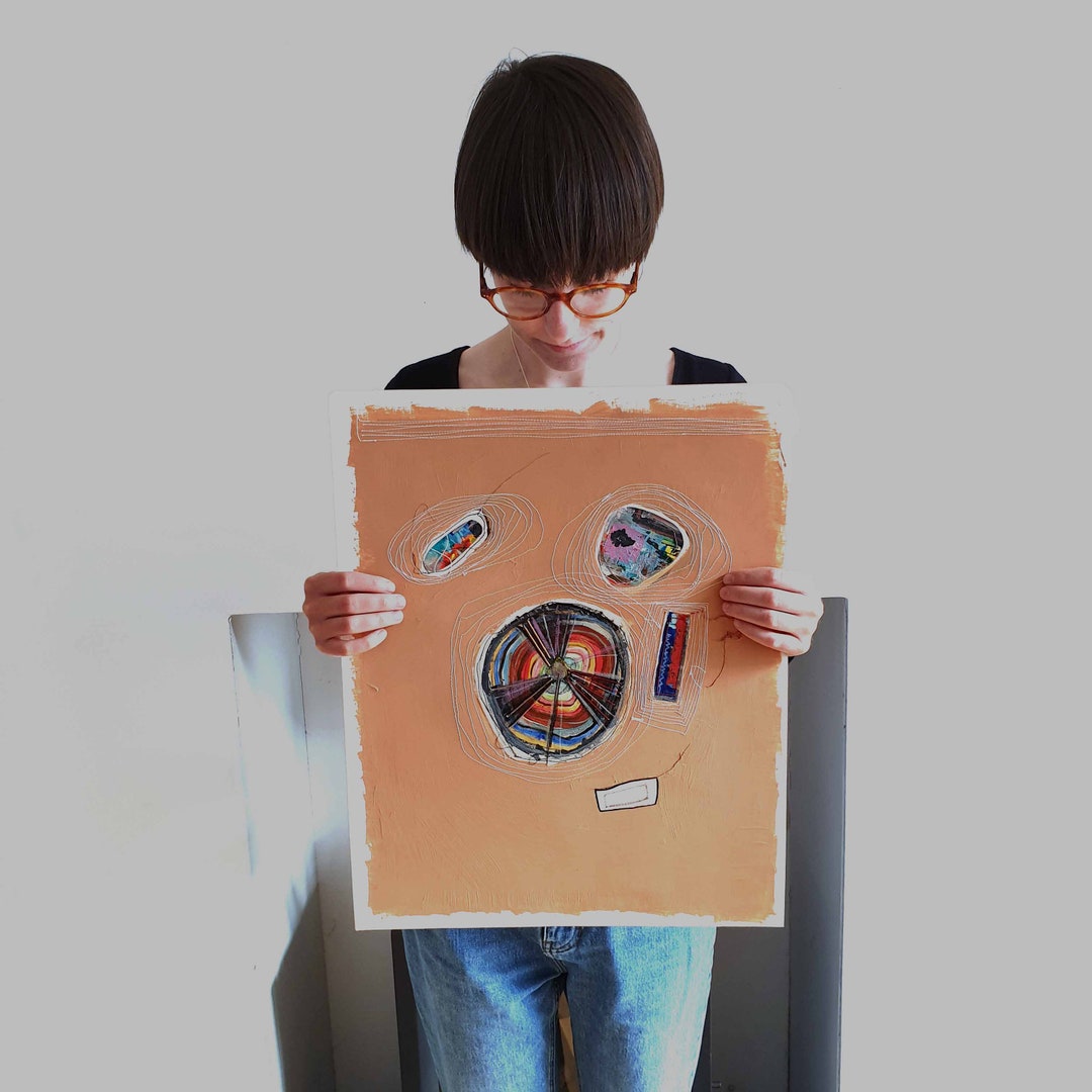 Abstract Art P4 Original Painting on 300 Gsm Paper - Etsy