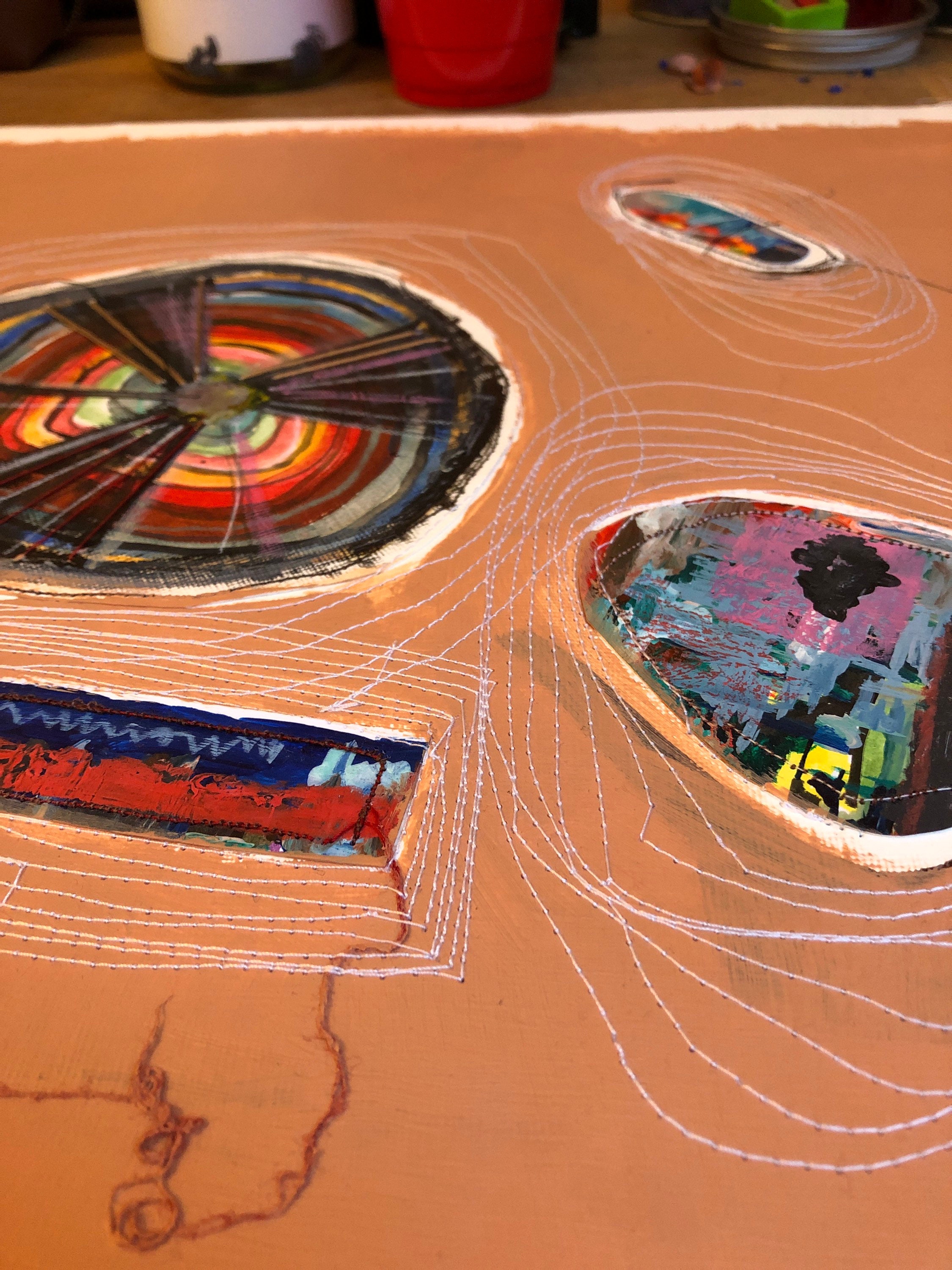 Abstract Art P4 Original Painting on 300 Gsm Paper - Etsy