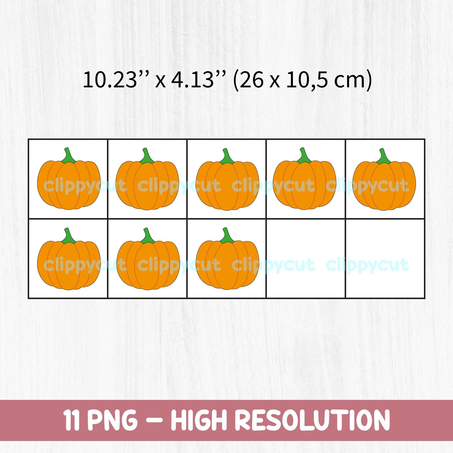 Pumpkin Ten Frames Clip Art, Math Clipart, Preschool & Kindergarten ...