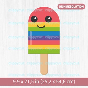 Popsicles Clipart, Cute Ice Pops Clip Art Set, Summer Images, Kawaii ...