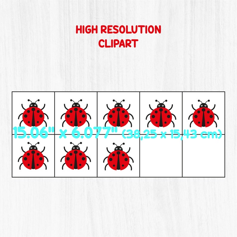 Ladybug Ten Frames Clip Art, Math Clipart, Preschool & Kindergarten ...