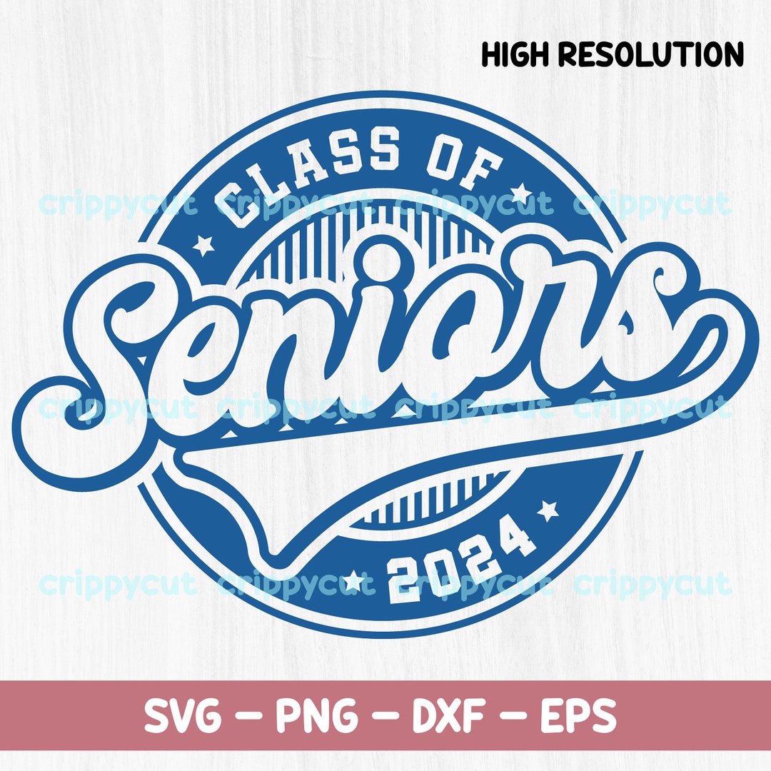 Senior Graduation 2024 SVG & PNG, Vintage Style, Sublimation, Clipart T ...