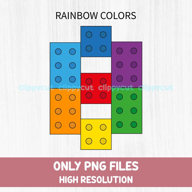 Numbers With Building Bricks Clip Art, Math Centers, Create Math ...