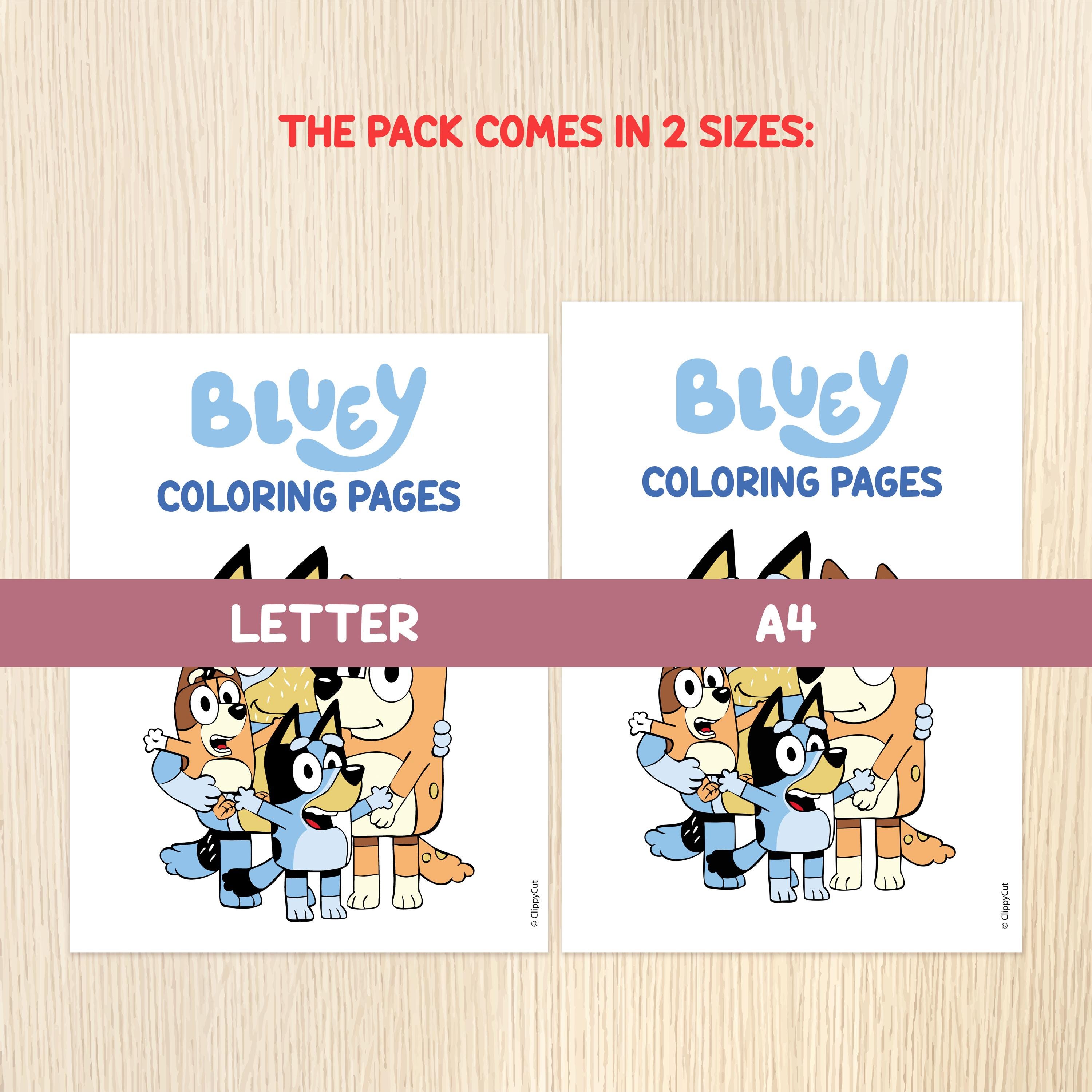 Blue Dog Coloring Pages BUNDLE, Blue Dog Coloring, Toddler, Preschool ...