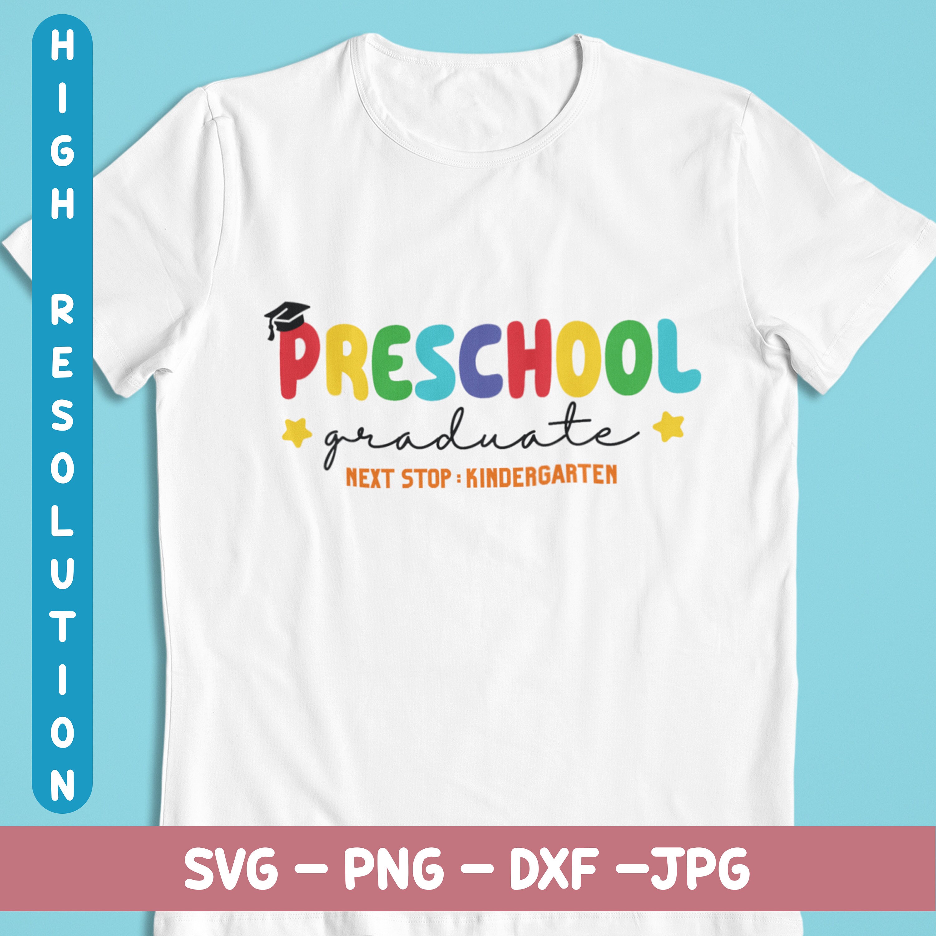 Preschool Graduate SVG, Preschool Graduation T-shirt Design, Kid Grad ...