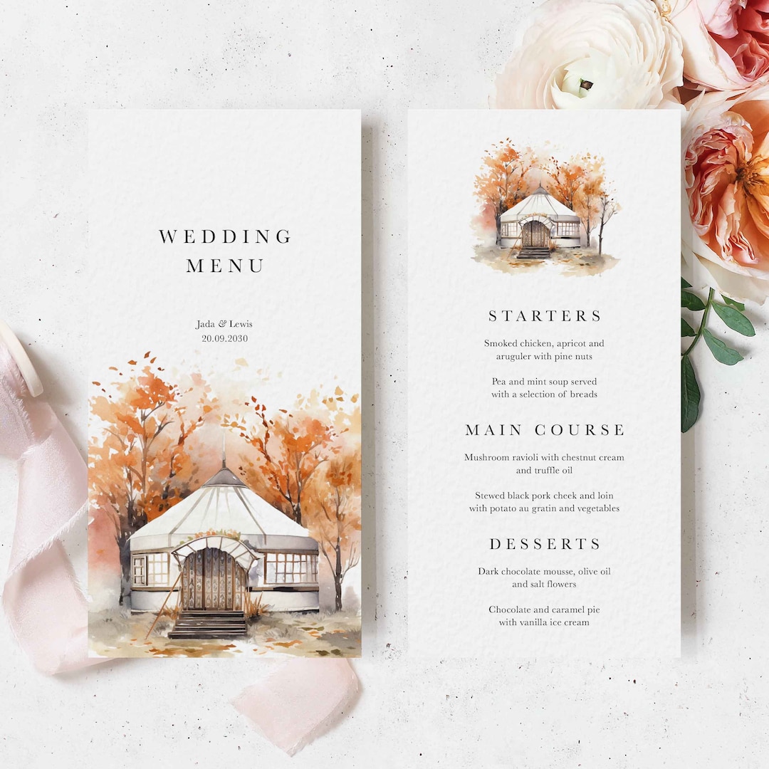 Tipi Themed Wedding Menu, Festival Wedding Menu, Bell Tent Wedding ...