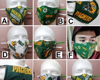 Face Mask Green Bay - Etsy