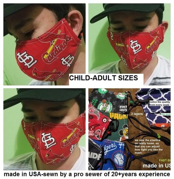St. louis cardinals face mask stl saint louis cardinals face | Etsy