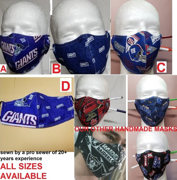 NY Giants Face Mask BREATHABLE New York Giants Face Mask Nose - Etsy