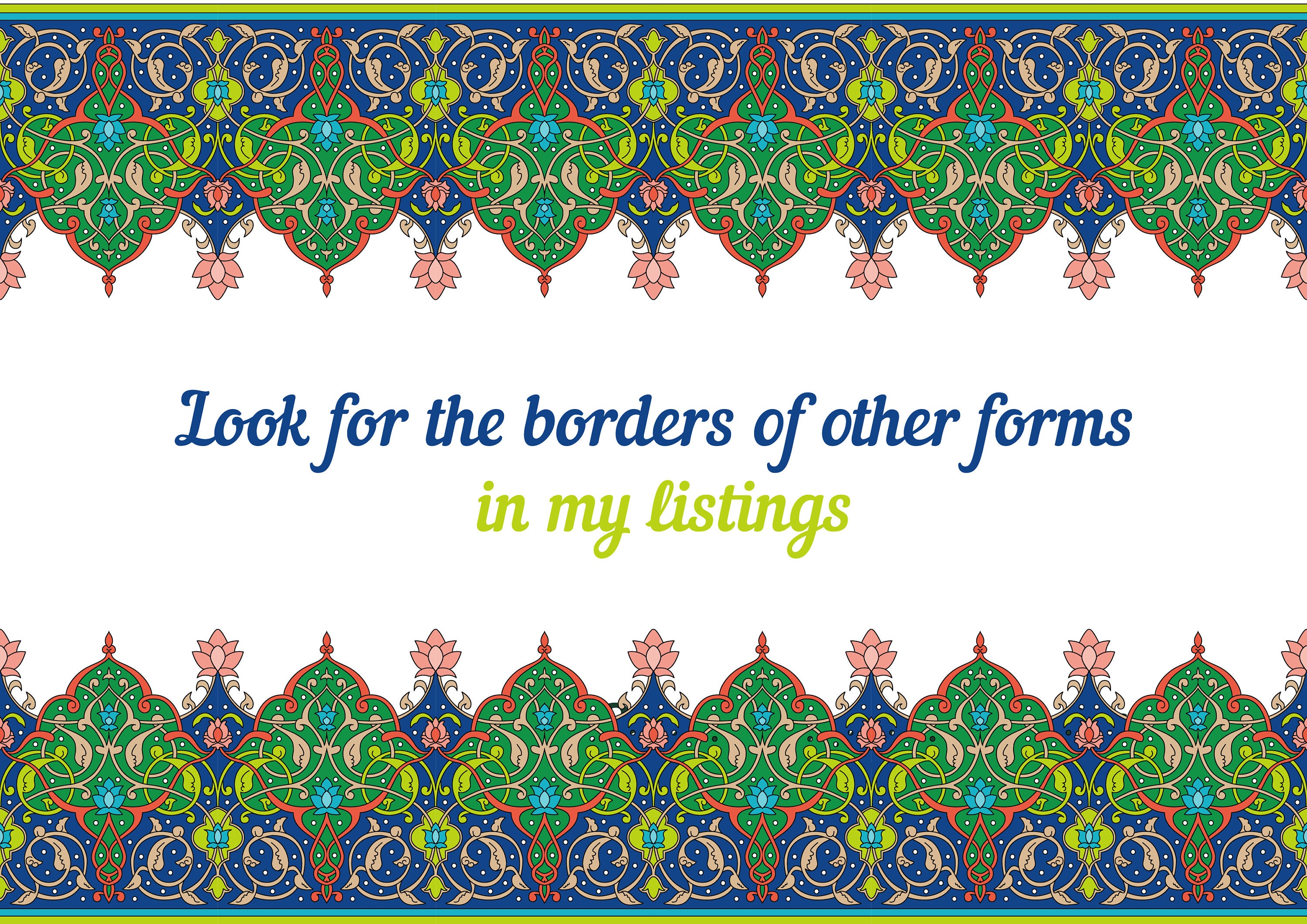 Arabic Calligraphy Border SVG. Traditional Isalmic Art. Arabic | Etsy UK