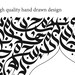 Arabic Calligraphy Arch Design SVG. Background With Arabic Hand Drawn ...