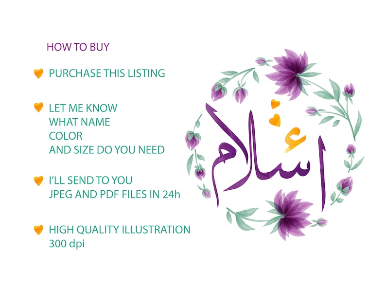 Custom Personal Arabic Name Arabic Calligraphy. Men Boy Male | Etsy