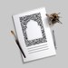 Arabic Calligraphy Arch Design SVG. Background With Arabic Hand Drawn ...
