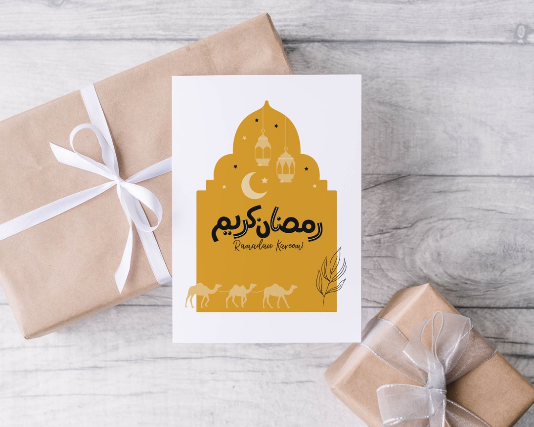 Ramadan Greeting Card. Arabic Calligraphy. Ramadan Kareem Design ...