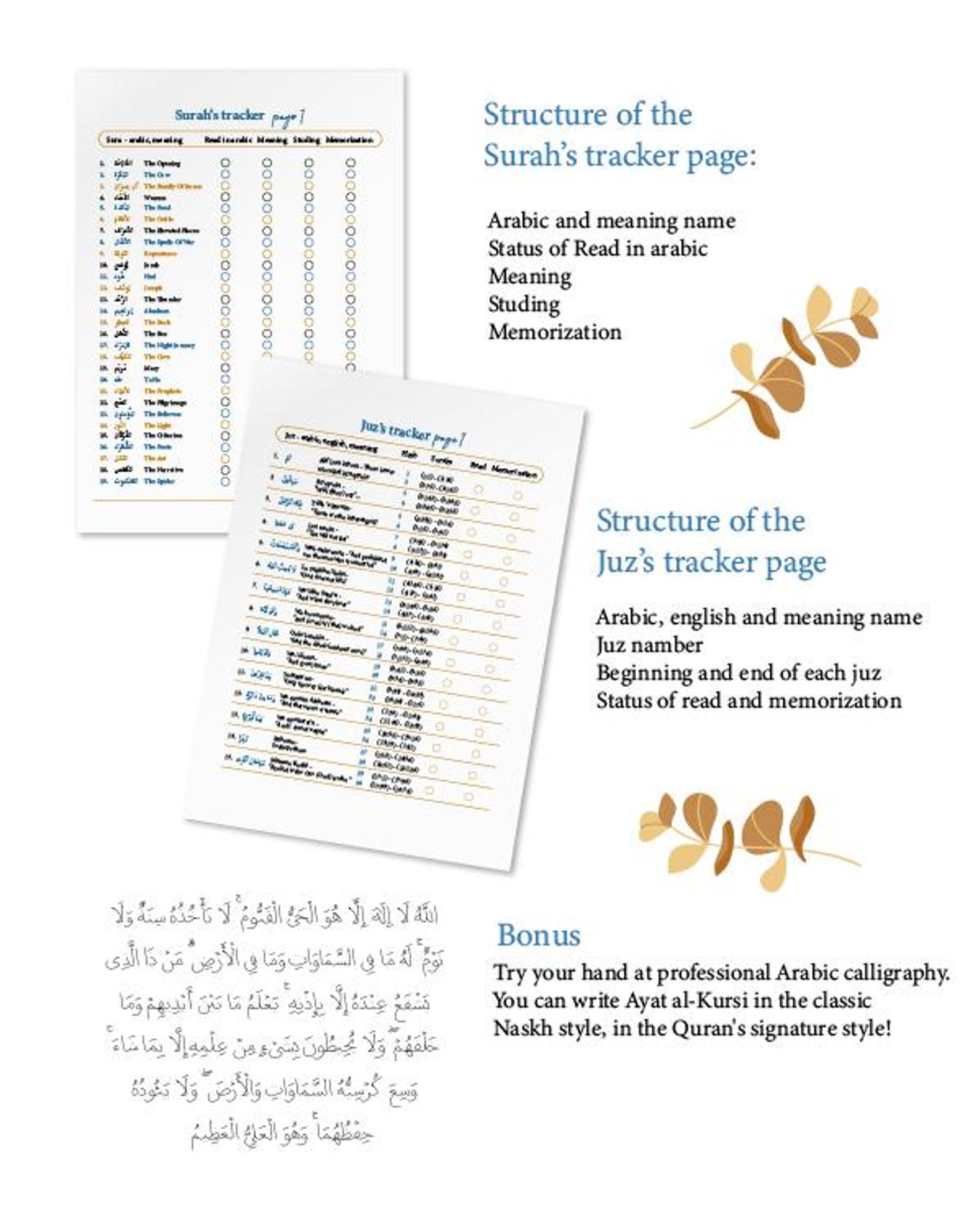 Qur’an Study Workbook | Surah Reflection and Tafsir Journal | Quran ...