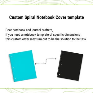 Custom Spiral Notebook Cover Template SVG and PNG Cut Files ...