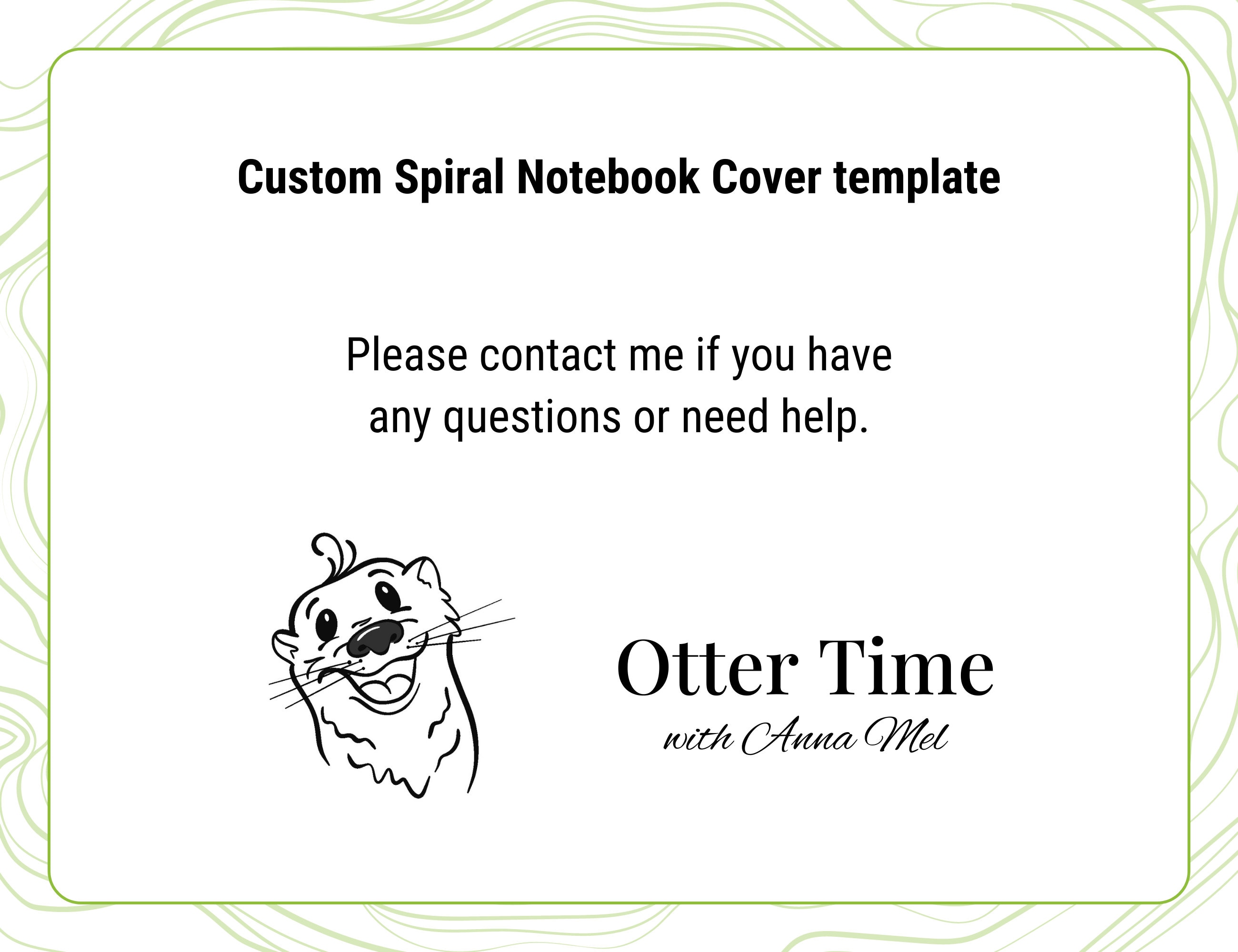 Custom Spiral Notebook Cover Template SVG and PNG Cut Files - Etsy