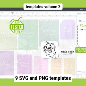 Notebook Template SVG, Spiral Notebook Cover Templates, 9 SVG Notebook ...