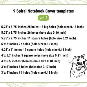 Notebook Template SVG, Spiral Notebook Cover Templates, 9 SVG Notebook ...