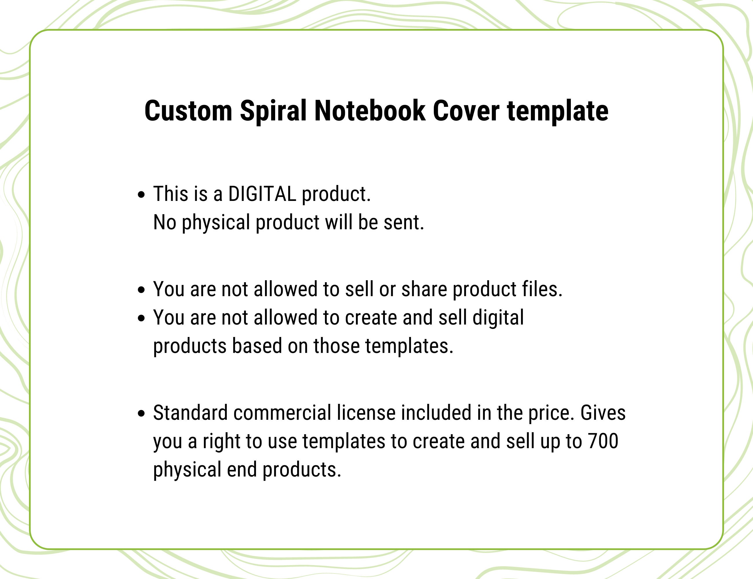 Custom Spiral Notebook Cover Template SVG and PNG Cut Files - Etsy