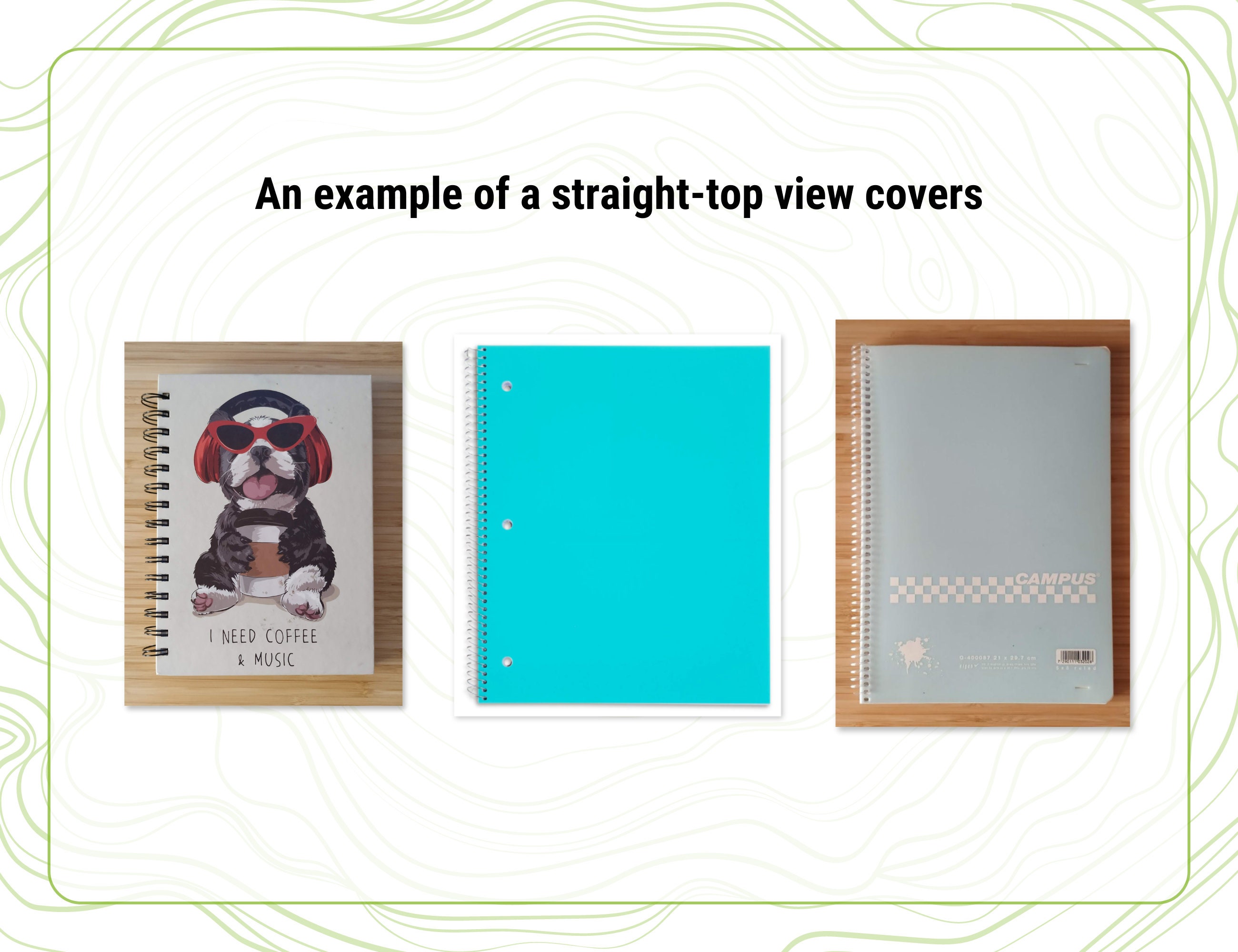 Custom Spiral Notebook Cover Template SVG and PNG Cut Files - Etsy