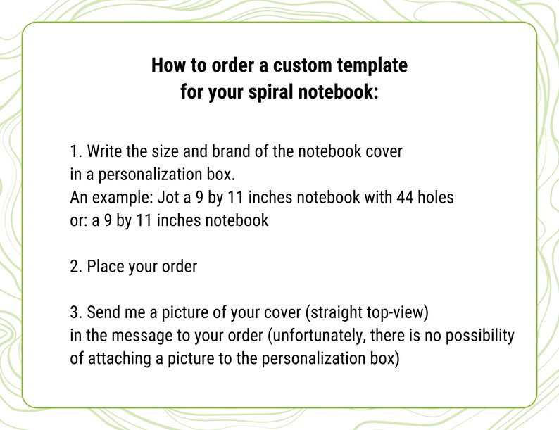 Custom Spiral Notebook Cover Template SVG and PNG Cut Files - Etsy