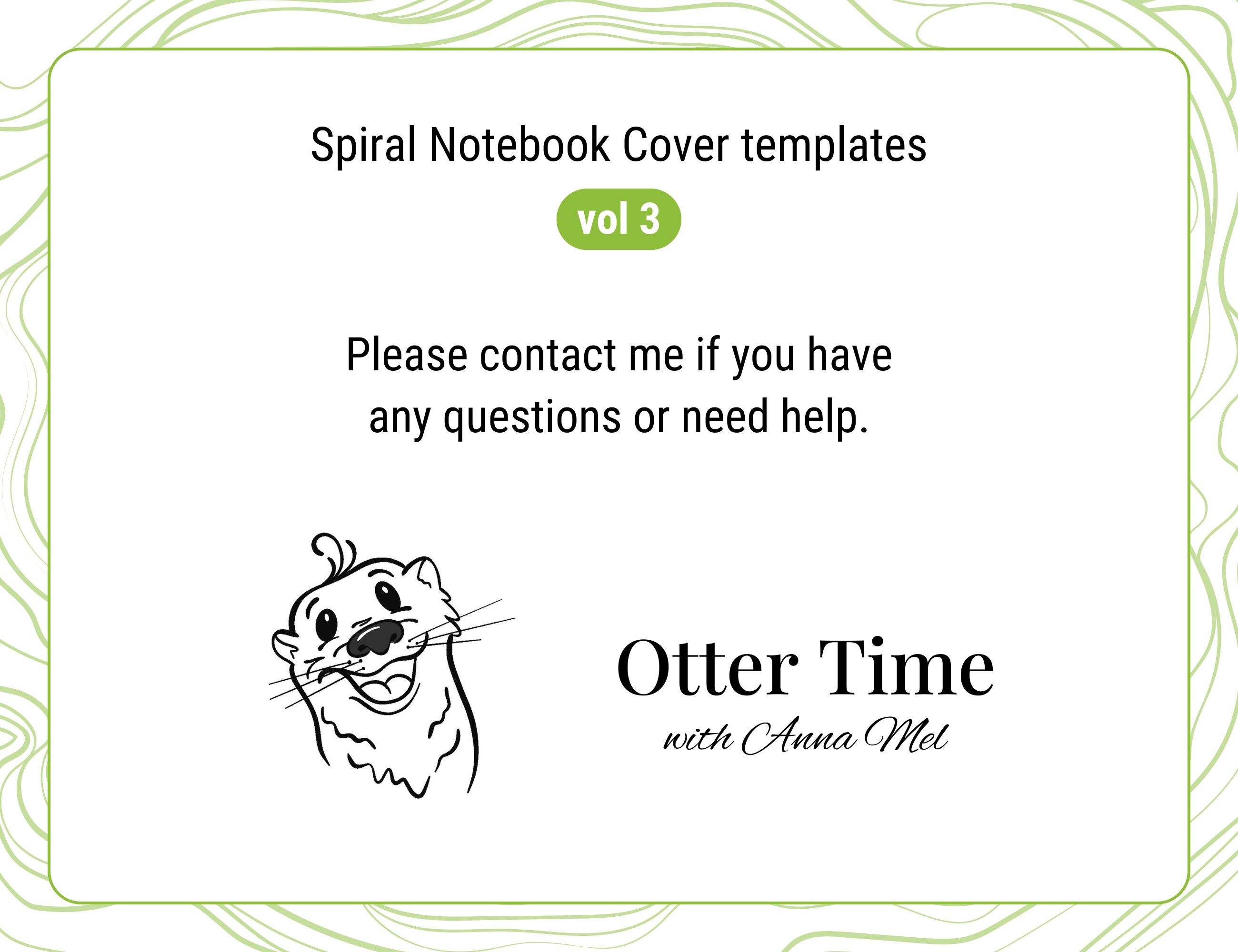 Pen and Gear Spiral Notebook Cover Templates, 7 SVG Laser Cut Sizes ...