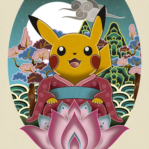 Geisha Print - Etsy UK