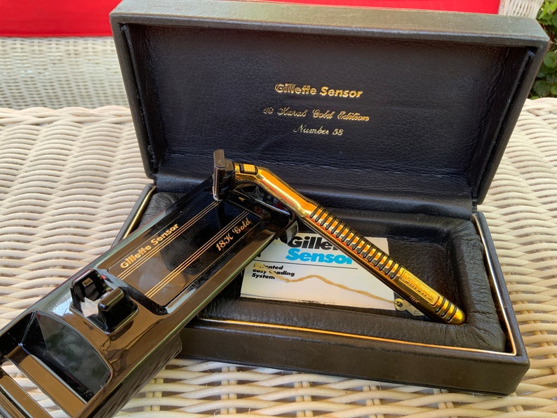 Gillette 18kt Gold Razor - Etsy