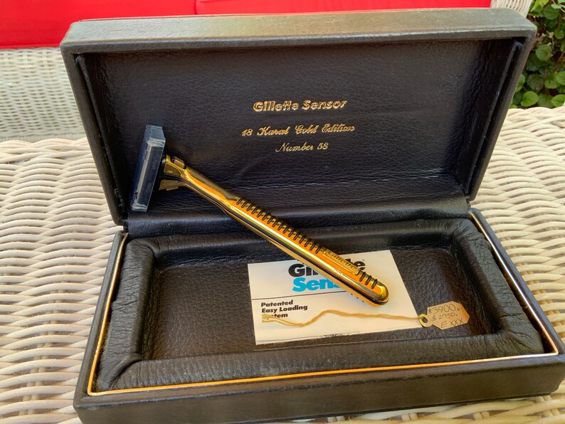 Gillette 18kt Gold Razor - Etsy