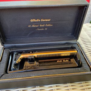 Gillette 18kt Gold Razor - Etsy